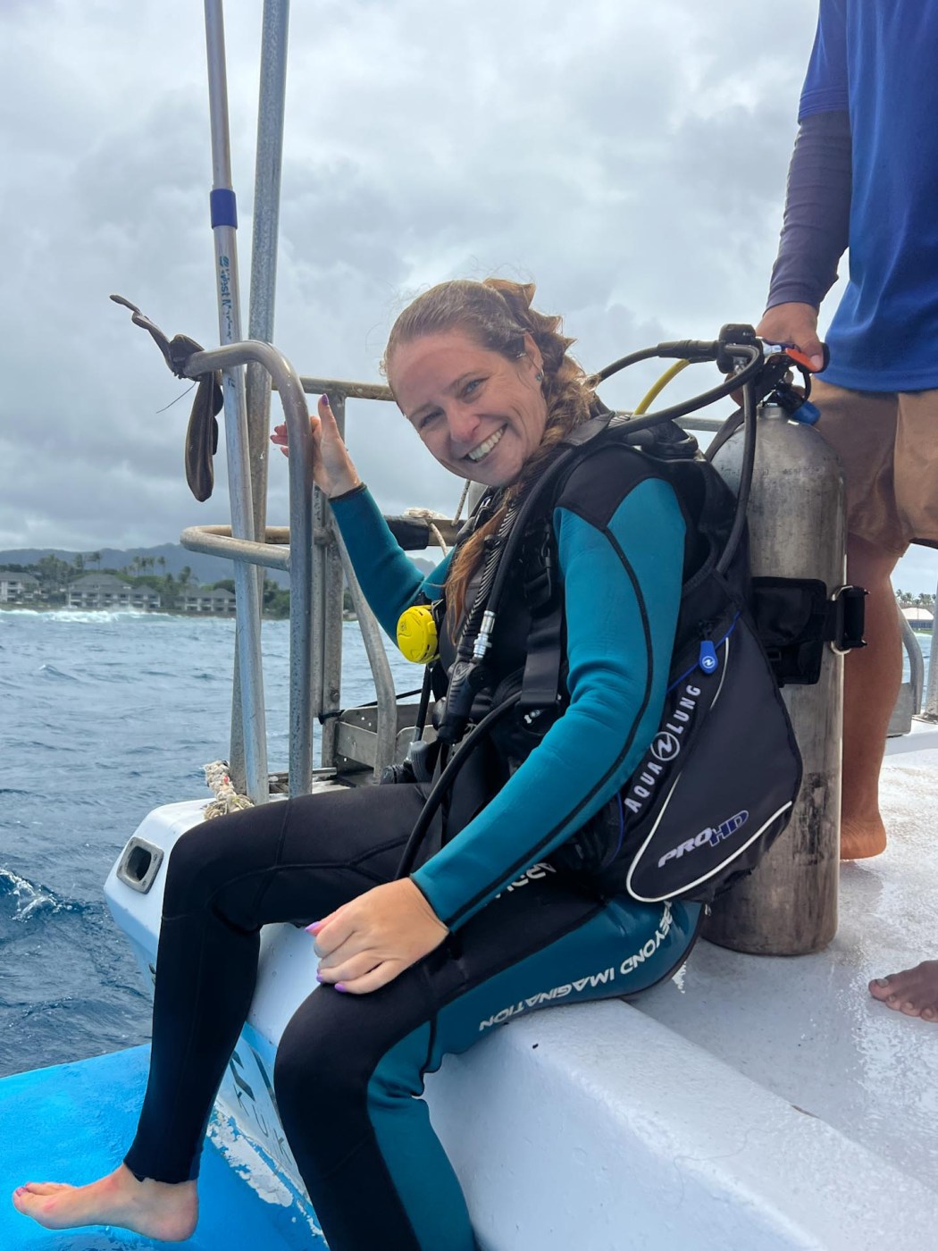 Professor Emily Brodererick and Fathom Five Divers | Dive Kauai